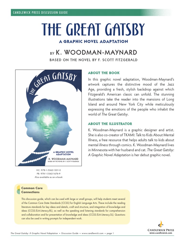 The Great Gatsby Graphic Novel Guide | PDF | The Great Gatsby | Books