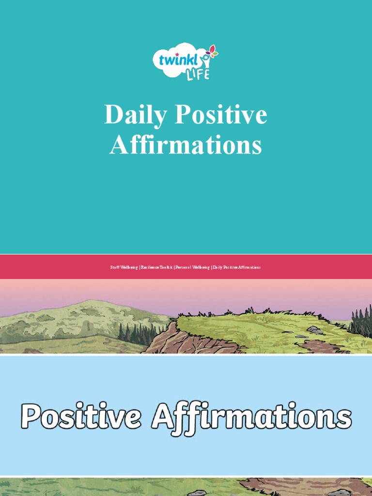 Daily Positive Affirmations for Wellbeing | PDF