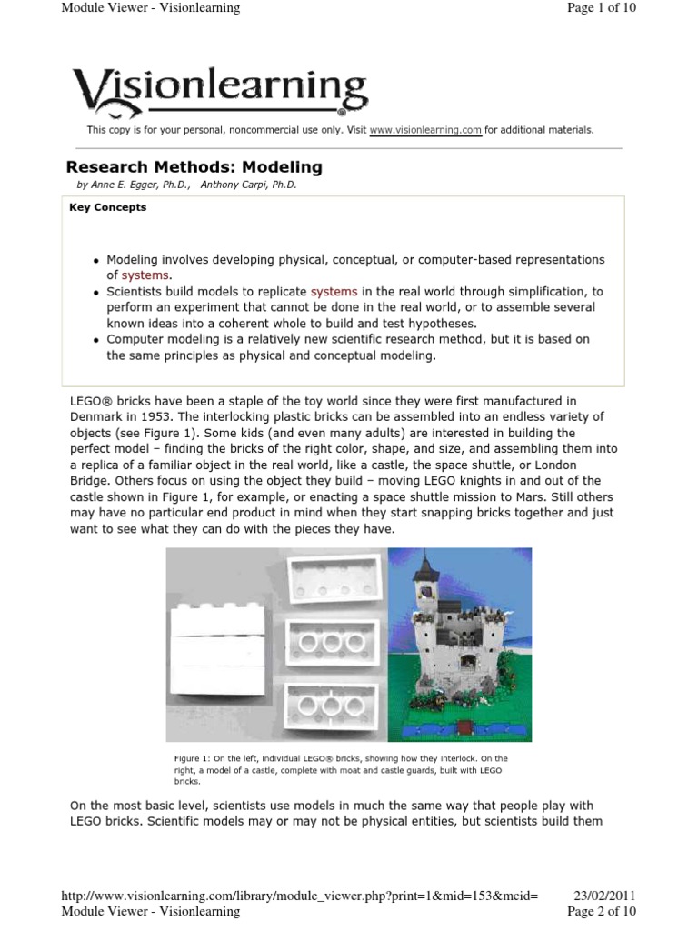 Research Methods: Modeling: Systems Systems | PDF | Mathematical Model ...