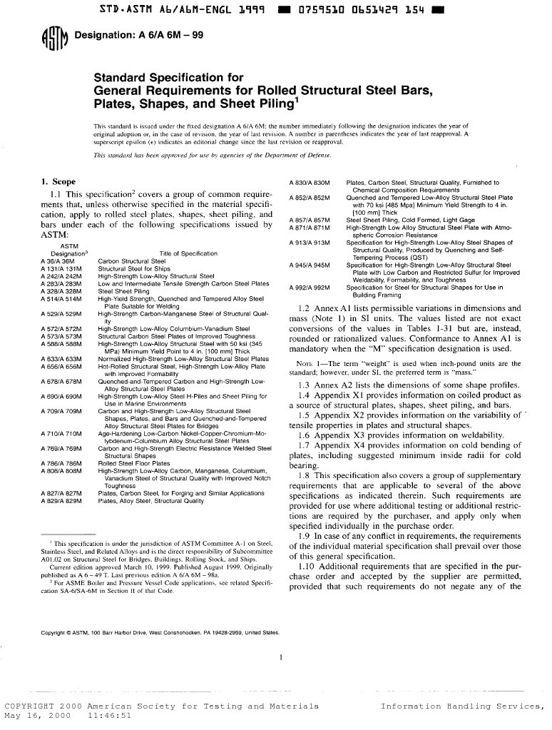 Astm A6 | PDF | International Business | Engineering