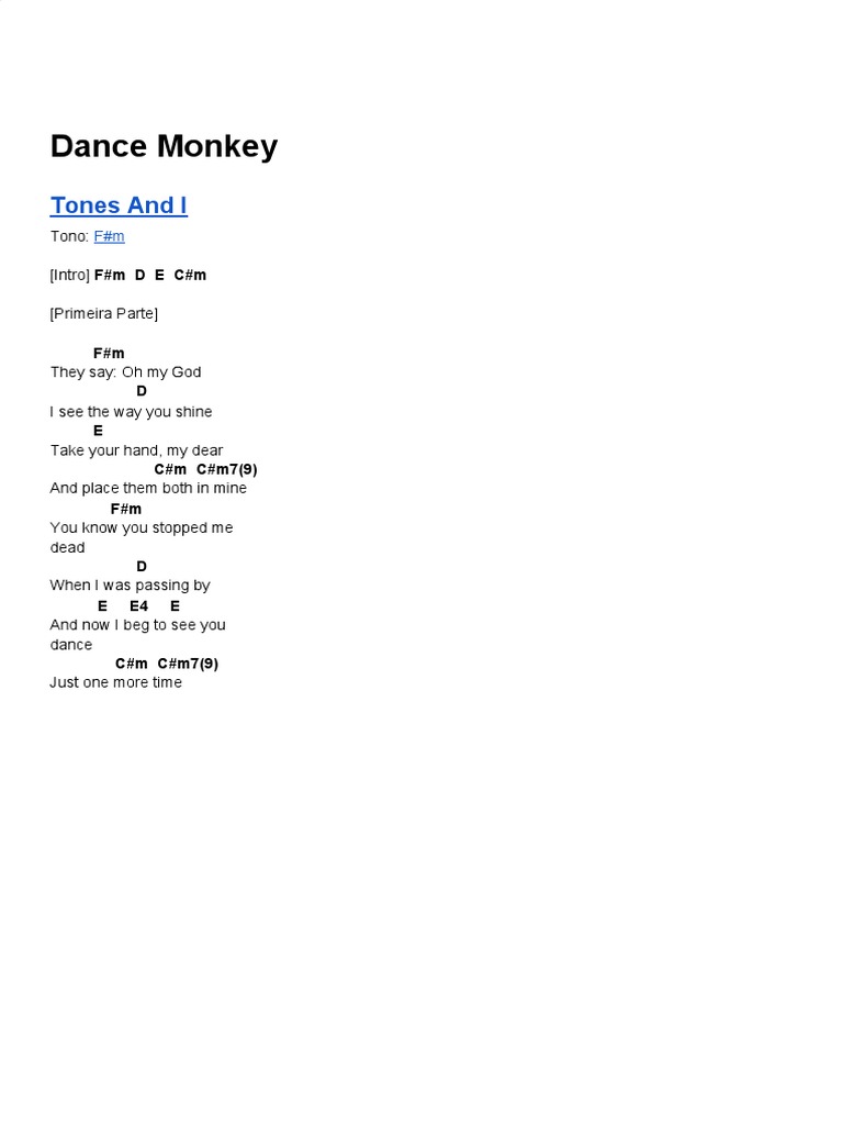 Dance Monkey | PDF