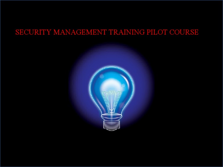 Security Management Training Course | PDF
