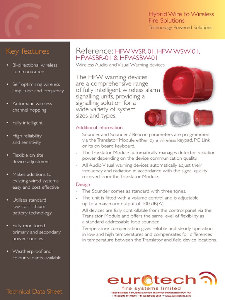 Hybrid Wireless Fire Alarm Solutions | PDF | Wireless | Power Supply