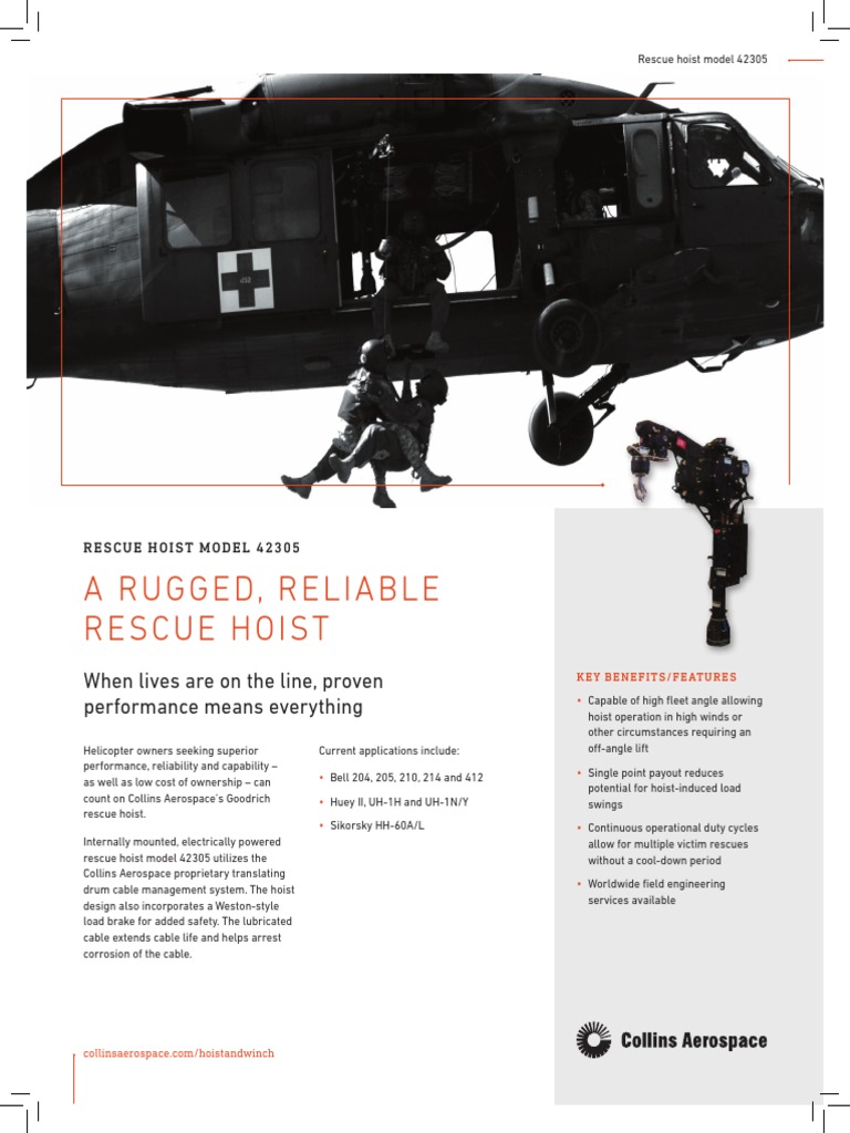 A Rugged, Reliable Rescue Hoist: When Lives Are On The Line, Proven ...