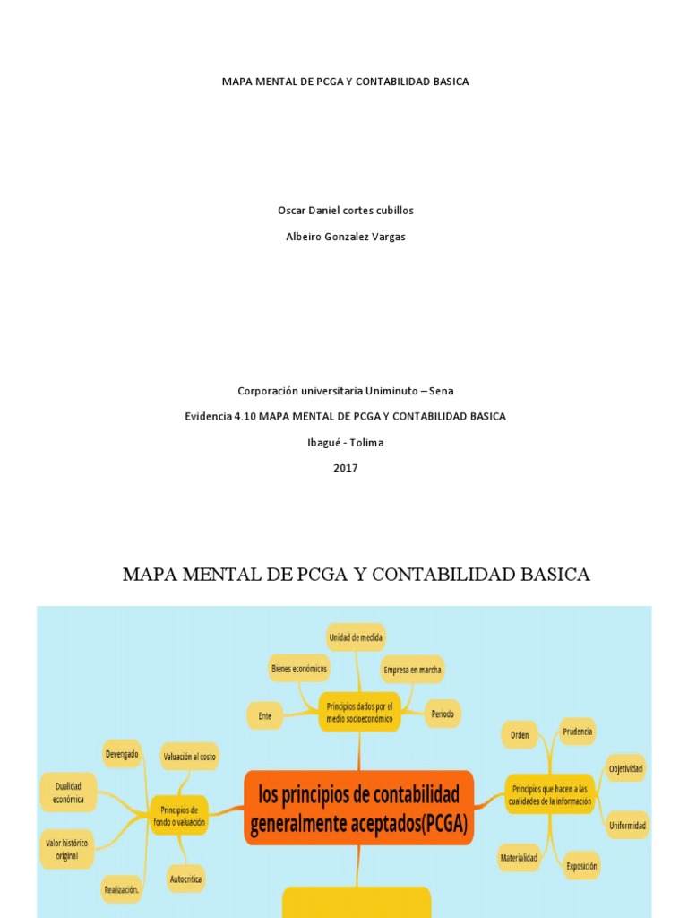 4.10 Mapa Mental de Pcga y Contabilidad Basica | PDF