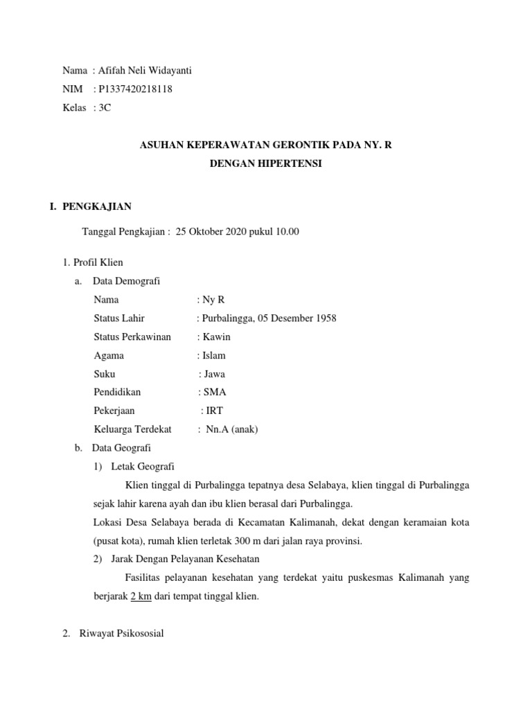 Askep & Skenario Gerontik | PDF | Kesehatan Holistik