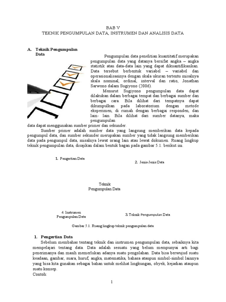 BAB V TEKNIK PENGUMPULAN DATA-dikonversi | PDF | Ilmu Sosial