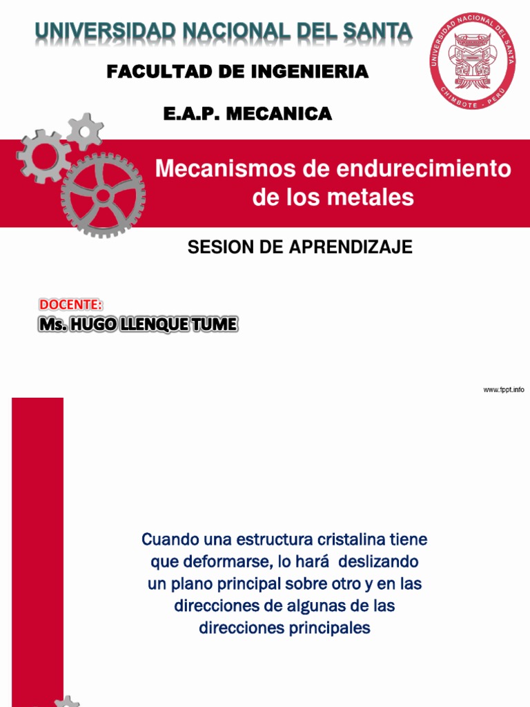 Mecanismos de Endurecimiento | PDF | Acero | Química