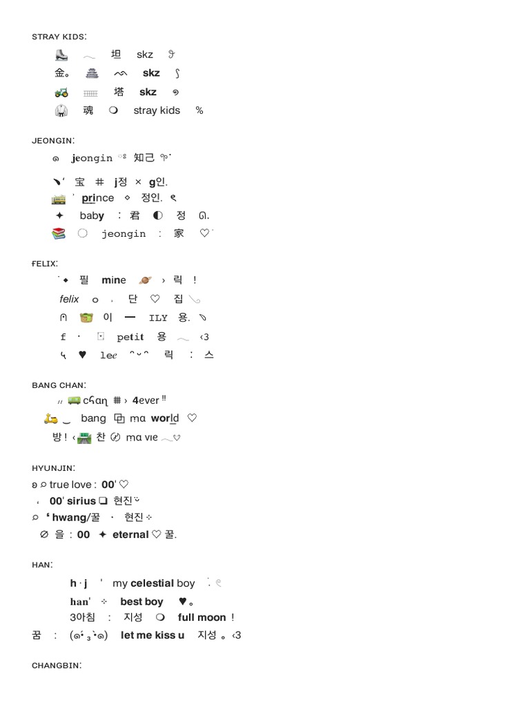 Stray Kids Bios | PDF