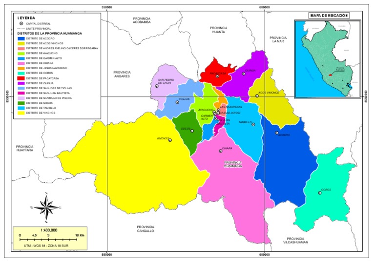 Mapa de La Provincia de Huamanga | PDF | Agitación