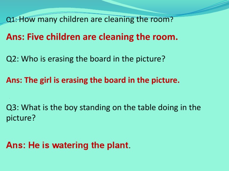 Picture Comprehension | PDF