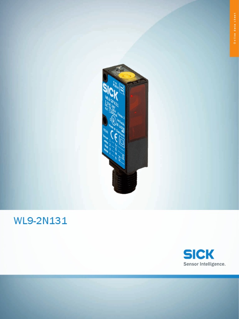 SICK Datasheet - WL9-2N131 - 1018286 - en | PDF | Photoelectric Effect ...