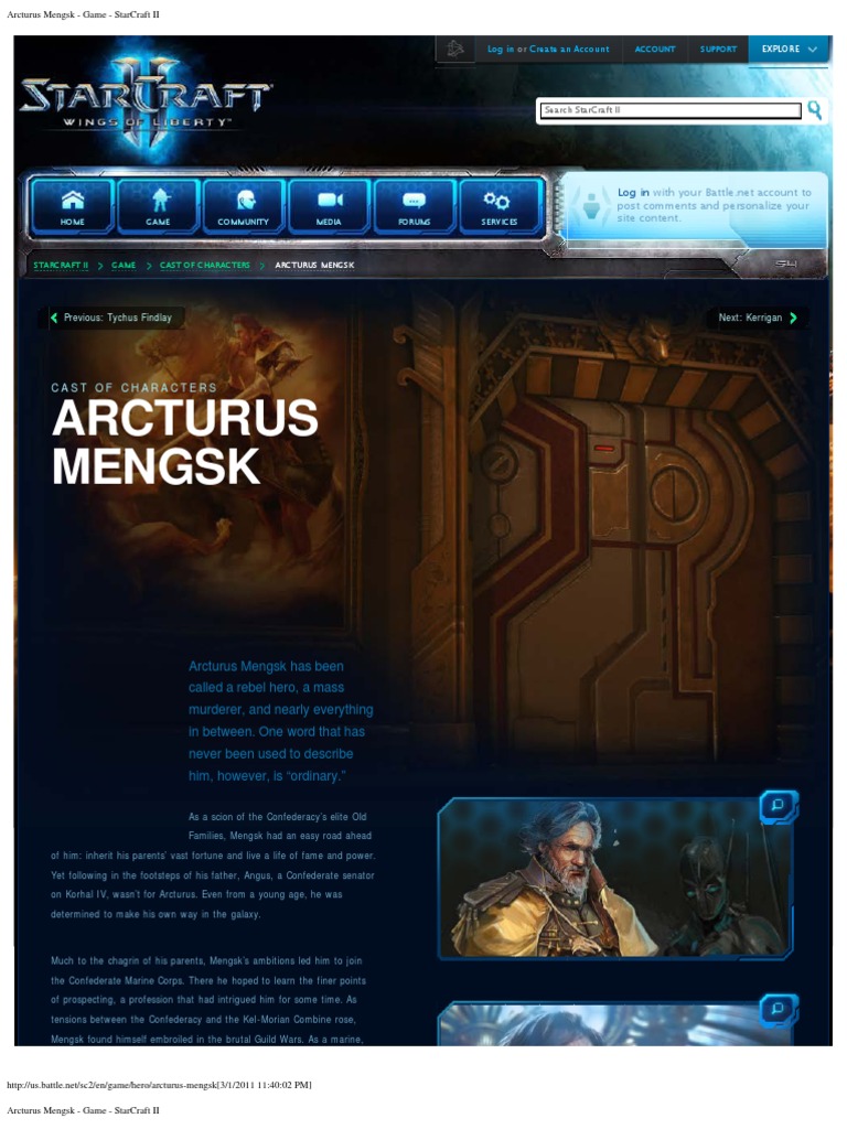 Arcturus Mengsk - Game - StarCraft II | PDF | Blizzard Entertainment ...