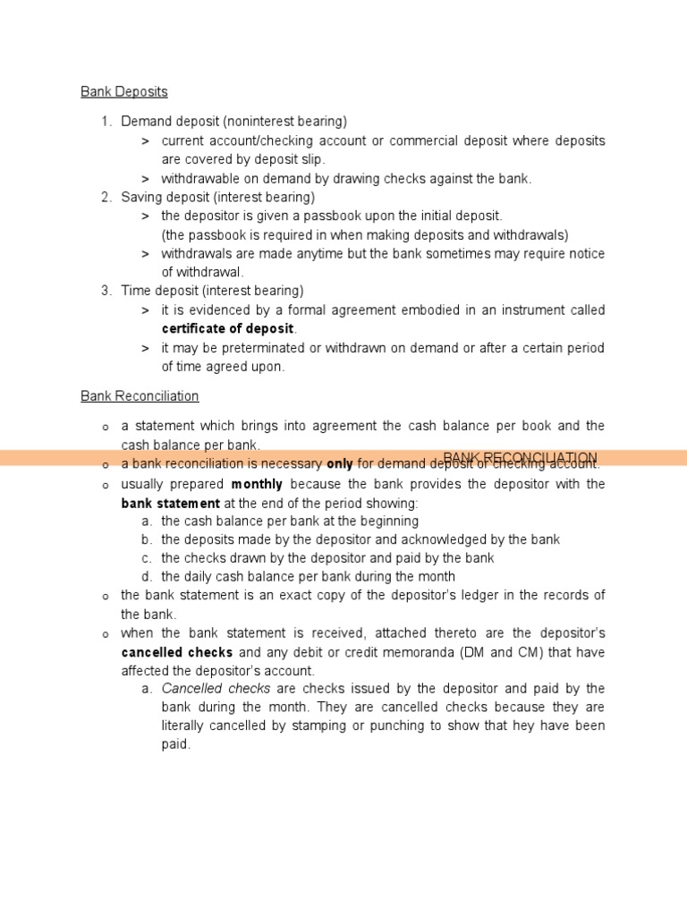 Banking Basics: An Overview of Bank Deposits, Reconciliation, and Key ...