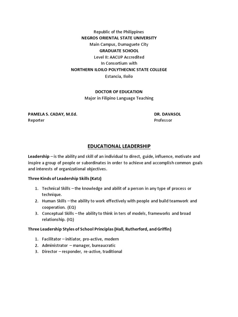 Educational Leadership | PDF | Leadership | Goal