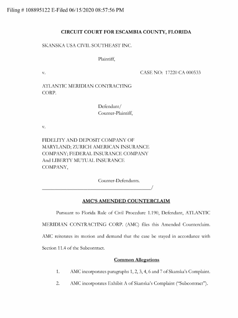 AMC's Amended Claim | PDF