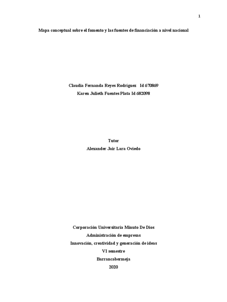 ACT 2 Mapa Conceptual | PDF | Iniciativa empresarial | Business