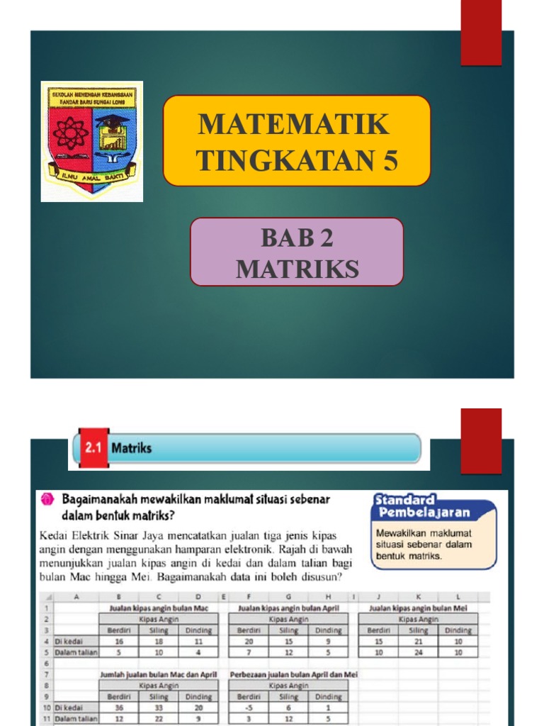 Bab 2 Matriks | PDF