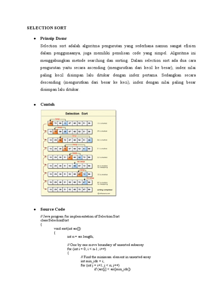 Laporan Praktikum Sorting 1 | PDF
