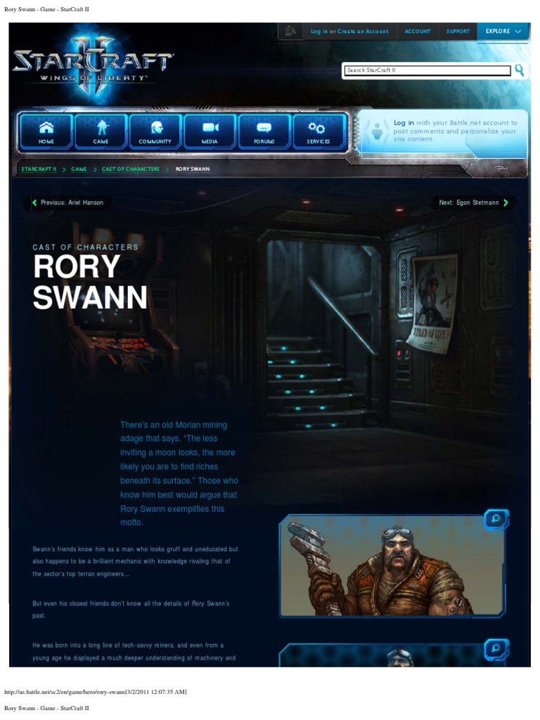 Rory Swann - Game - StarCraft II | PDF | Blizzard Entertainment | Leisure