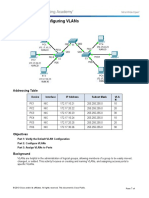 3.2.8 Packet Tracer - Investigate A VLAN Implementation | PDF | Network Switch | Telecommunications
