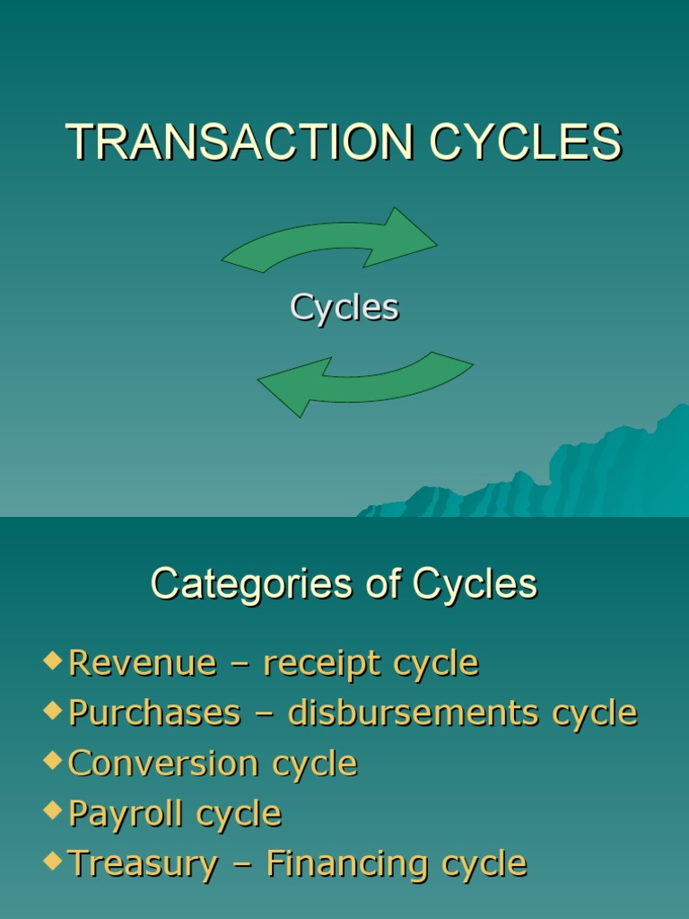 Transaction Cycles | PDF