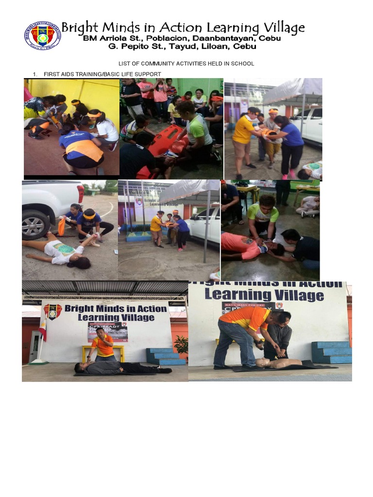 List of Community Activities | PDF