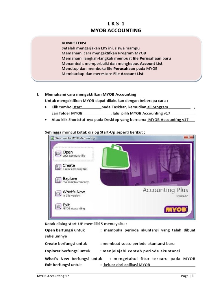 Tugas Myob LKS | PDF
