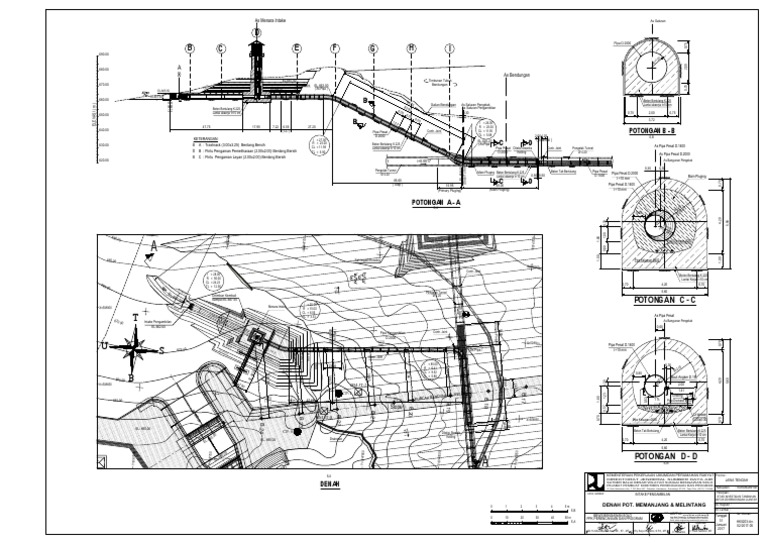 01 Bangunan Intake Pengambilan Bendungan Jlantah-Model - PDF 2 | PDF