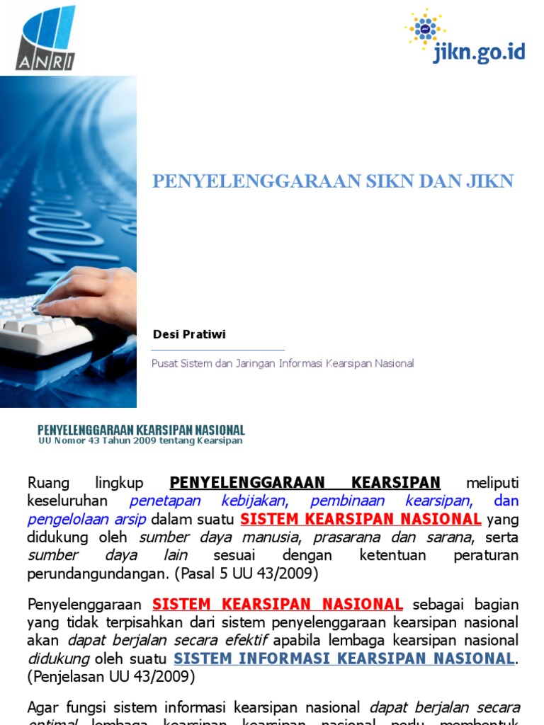 1 Penyelenggaraan SIKN Dan JIKN 2017-Workshop | PDF