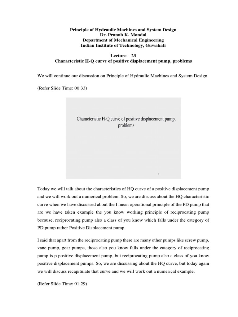 Lec 23 | PDF | Pump | Flow Measurement