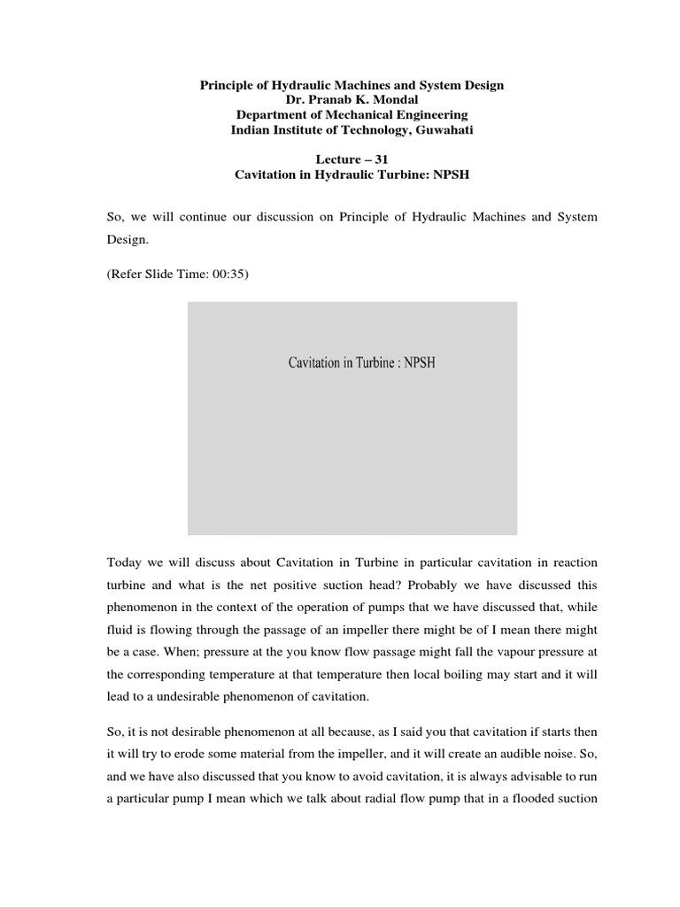 Lec 31 | PDF | Fluid Dynamics | Hydraulics