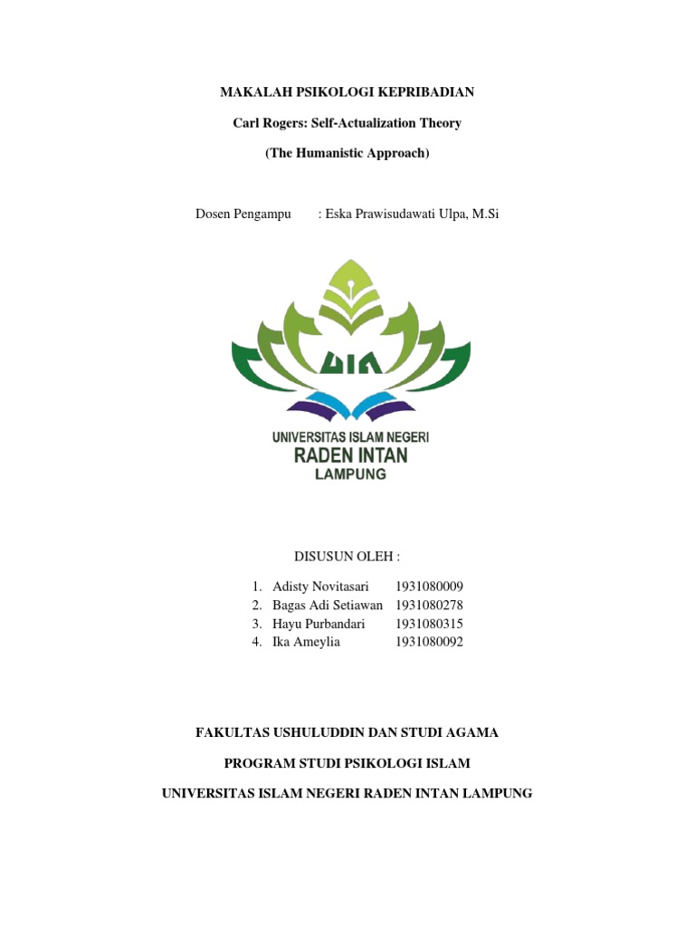 Teori Aktualisasi Diri Carl Rogers | PDF