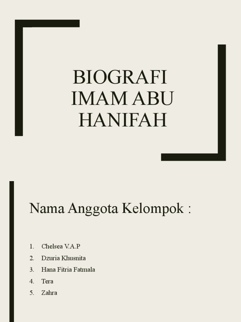 Biografi Imam Hanafi | PDF