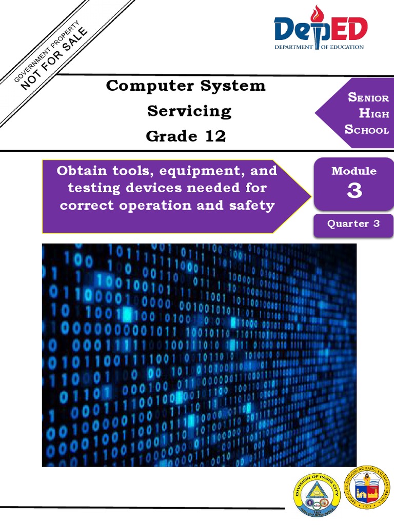 Computer System Servicing Grade 12 | PDF | Electrostatic Discharge | Equipment