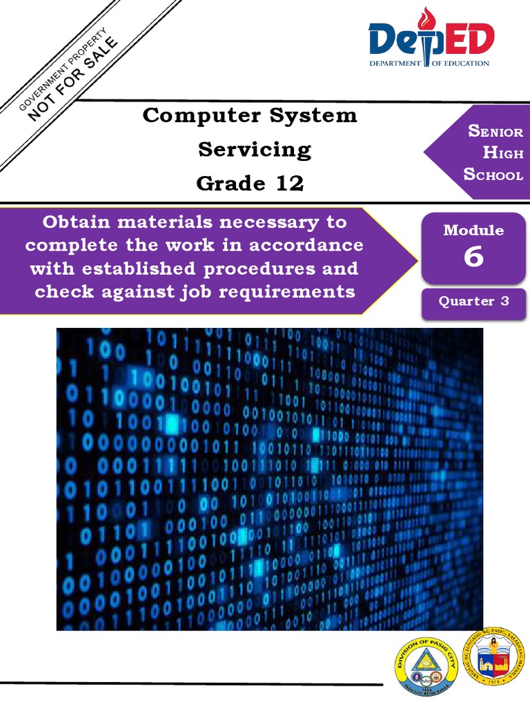Computer System Servicing Grade 12 | PDF | Network Switch | Computer ...