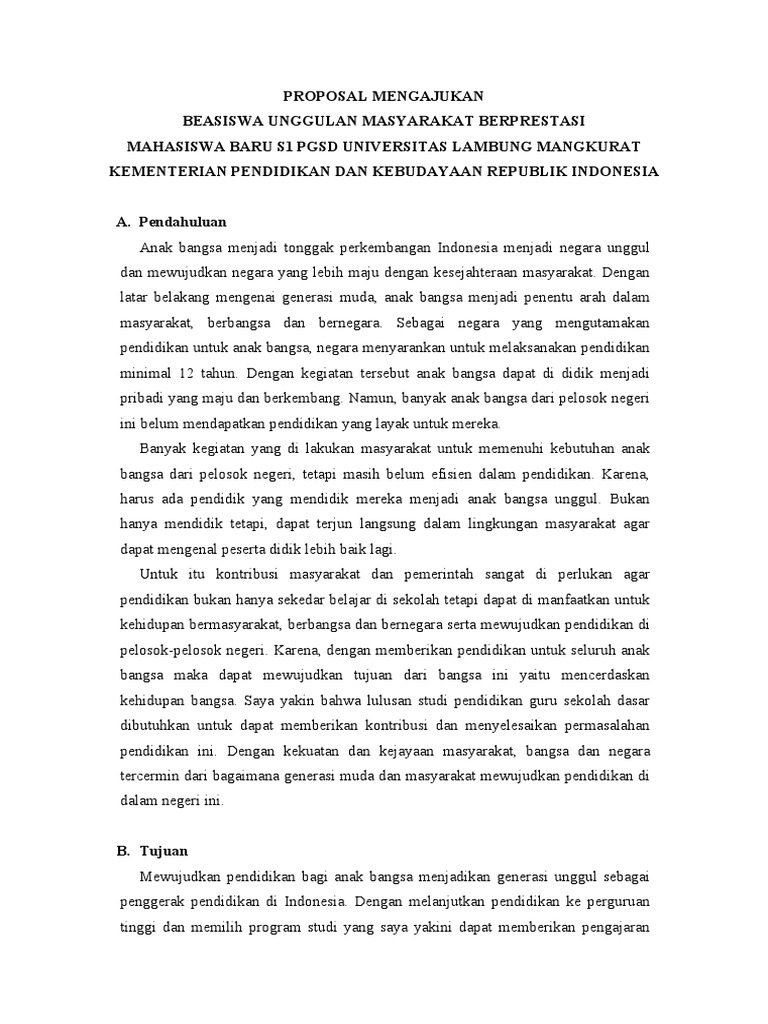 Proposal Rencana Studi | PDF