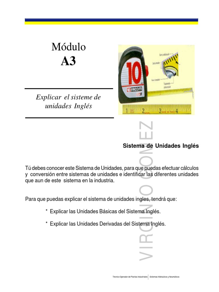 Módulo: Explicar El Sisteme de Unidades Inglés | PDF | Masa | Gravedad