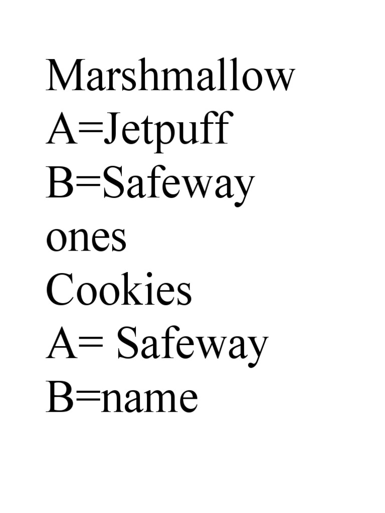 Marshmallow | PDF