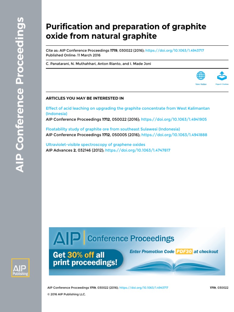 Purification and Extraction Graphite | PDF | Graphene | Graphite