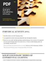 Kolbs Questionnaire | PDF