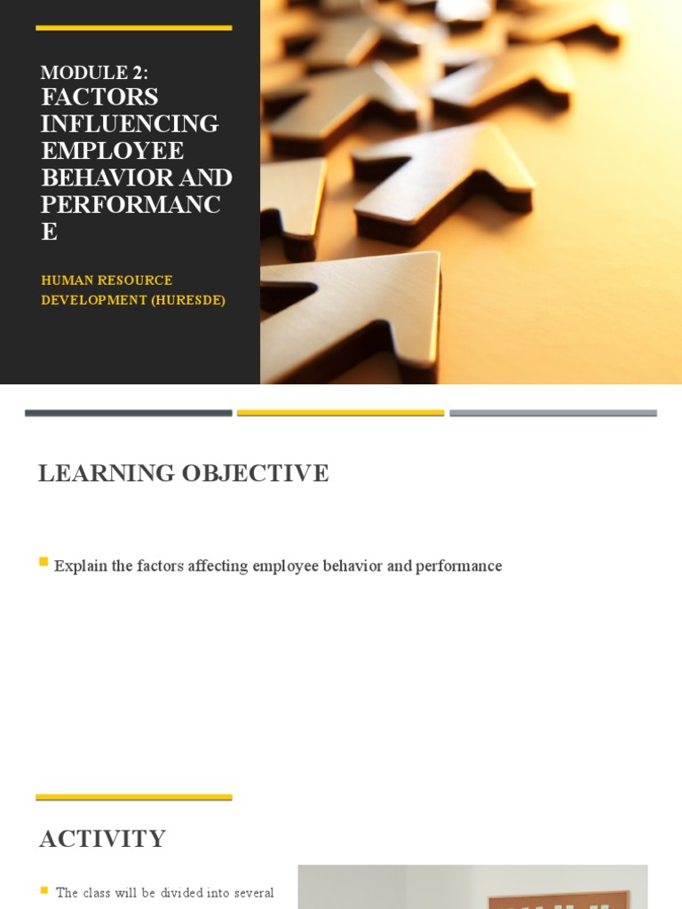 Factors Influencing Employee Behavior and Performance: An Analysis of ...