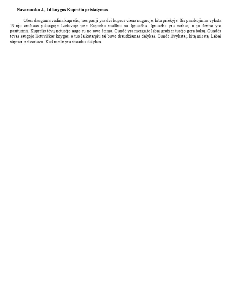 I. Seinius. Kuprelis | PDF