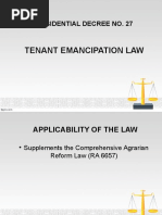 RA 3844 Agrarian Law | PDF | Lease | Leasehold Estate