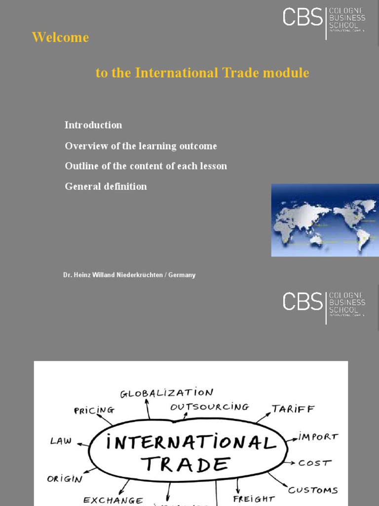 Introduction To International Trade Lesson 1 | PDF | Business Cycle ...