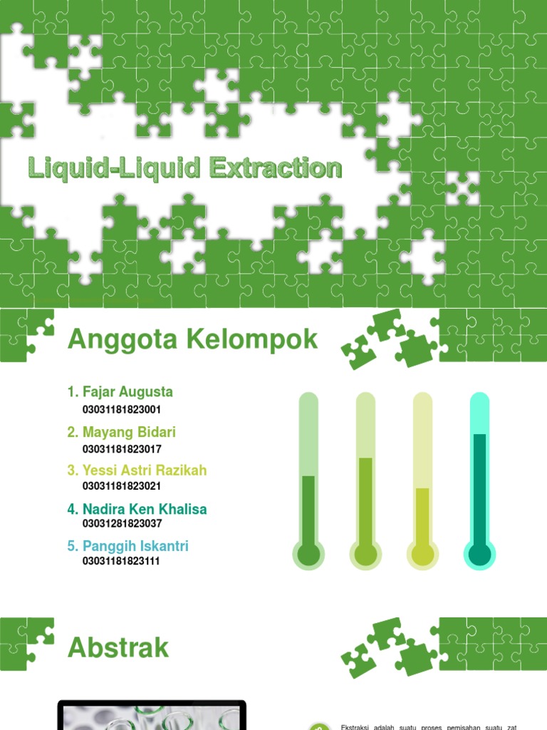 Liquid-Liquid Extraction | PDF