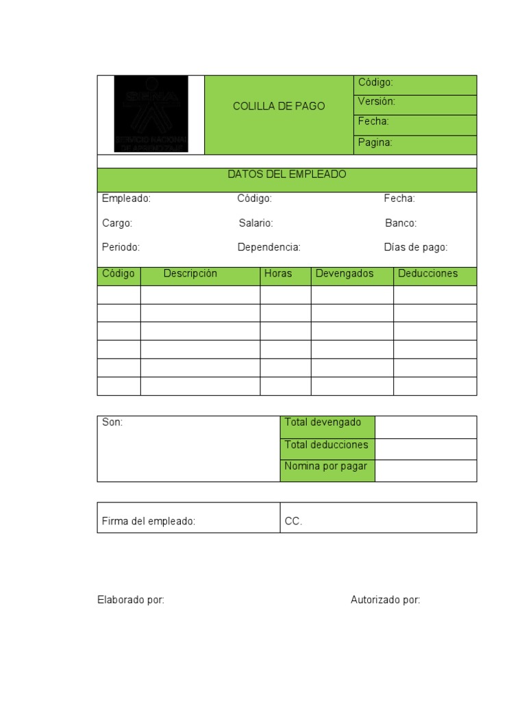 Colilla de Pago | PDF