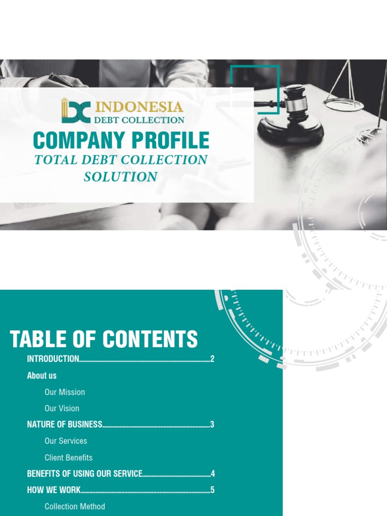 Company Profile Indo Debt Collection | PDF | Debt | Lawyer