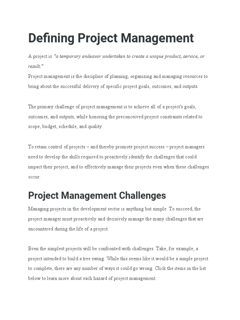 PMD Pro Project Management | PDF | Project Management | Competence ...