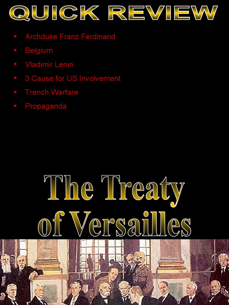 NF - WWI - Treaty of Versailles | PDF | Treaty Of Versailles ...
